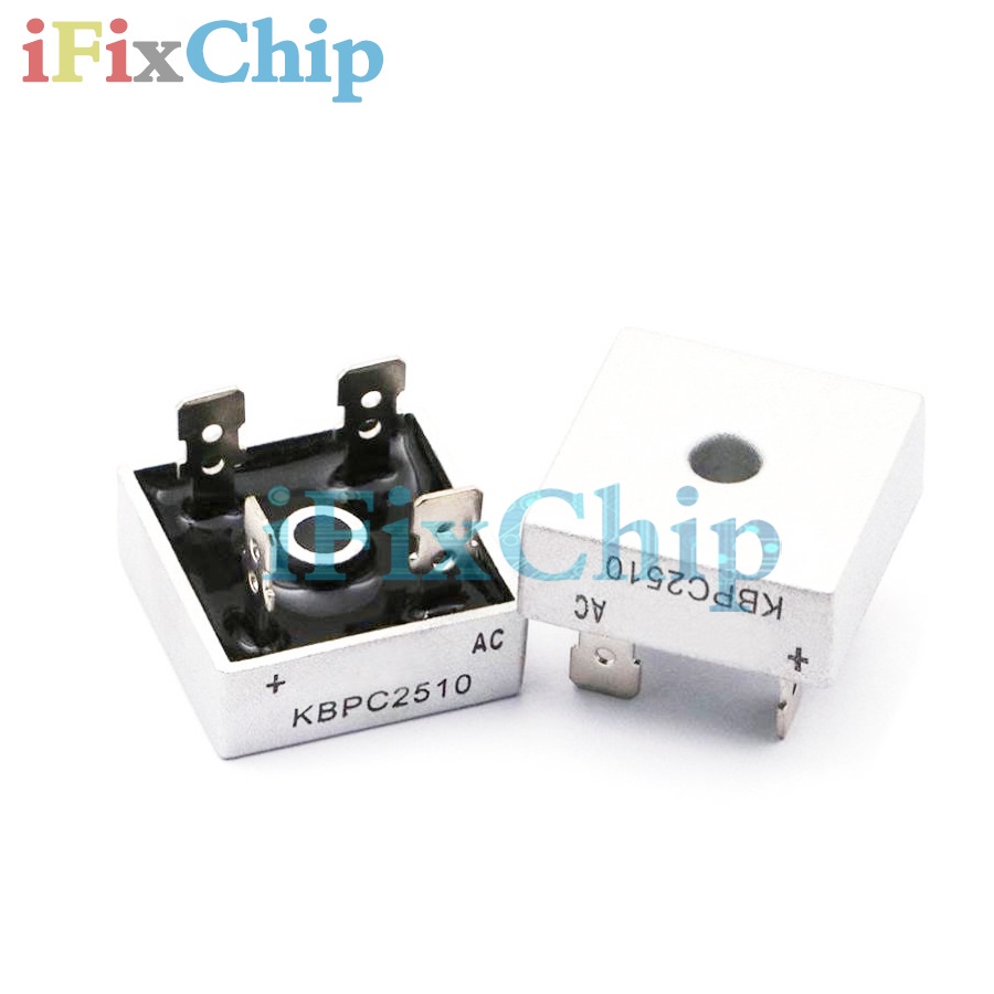 ใหม่ วงจรเรียงกระแสเต็มคลื่นแบบบริดจ์ อลูมิเนียม ทองแดง KBPC2510 25A ...