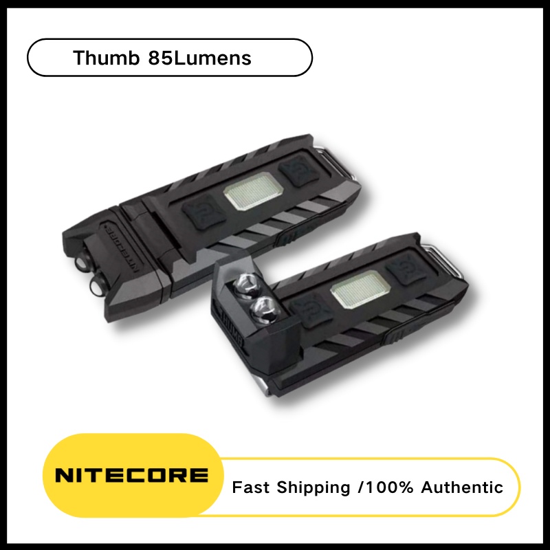 Nitecore THUMB LED KeyLight ชาร ์ จสีขาว + สีแดง + ไฟ UV LEDs Handy ...