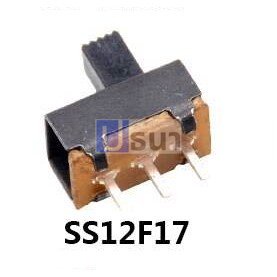 สวิทช์ เลื่อน Slide switch Toggle switch 3 ขา ขนาด 5.8x10.5mm #สวิทช์เลื่อน(3ขา,SS12F17) (1 ตัว ...