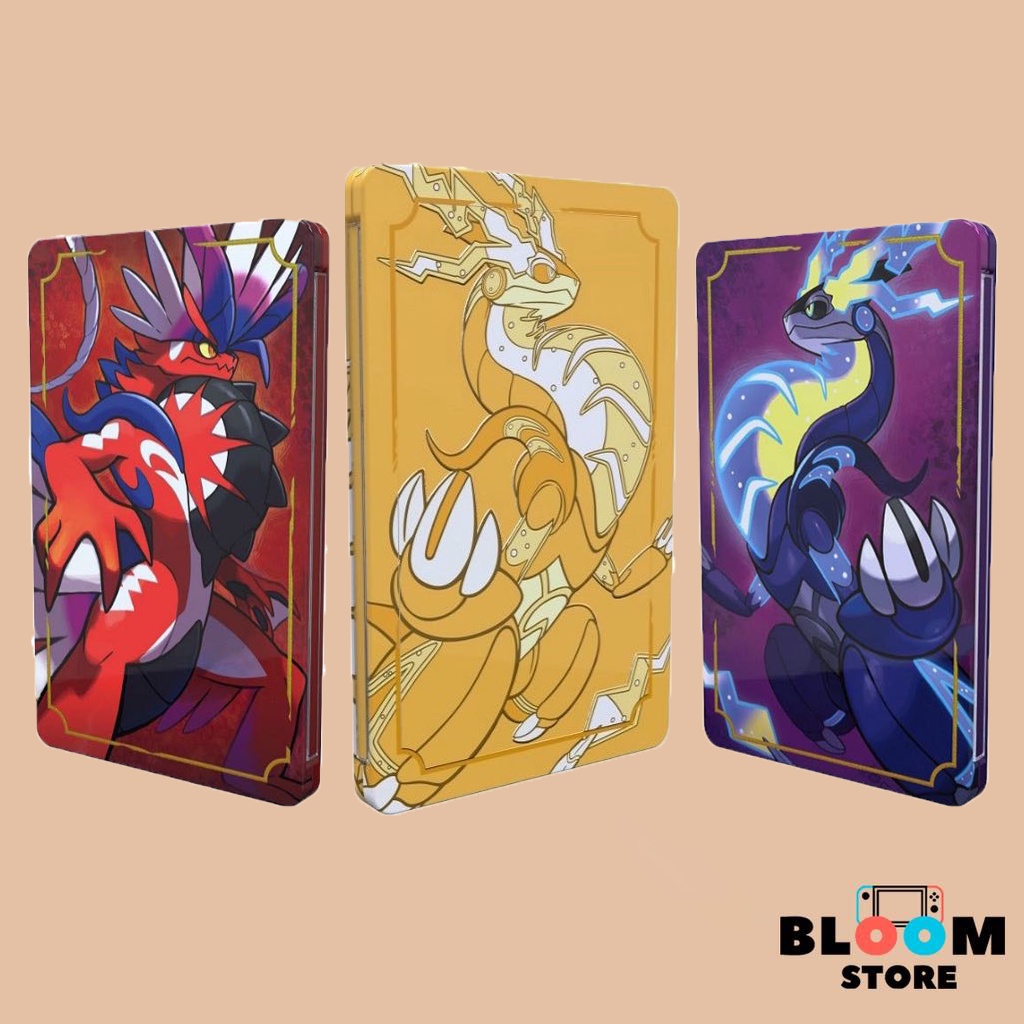 กล่องเหล็ก Nintendo Switch : Steelbook Pokemon Scarlet & Violet ไม่มี ...