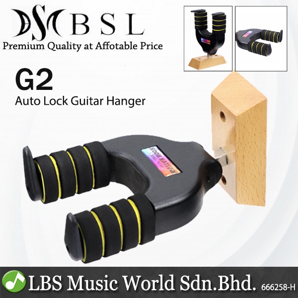 Bls G2 Auto Lock กีตาร์แขวนผนังฐานไม้ Mount Holder สําหรับ Acoustic ...