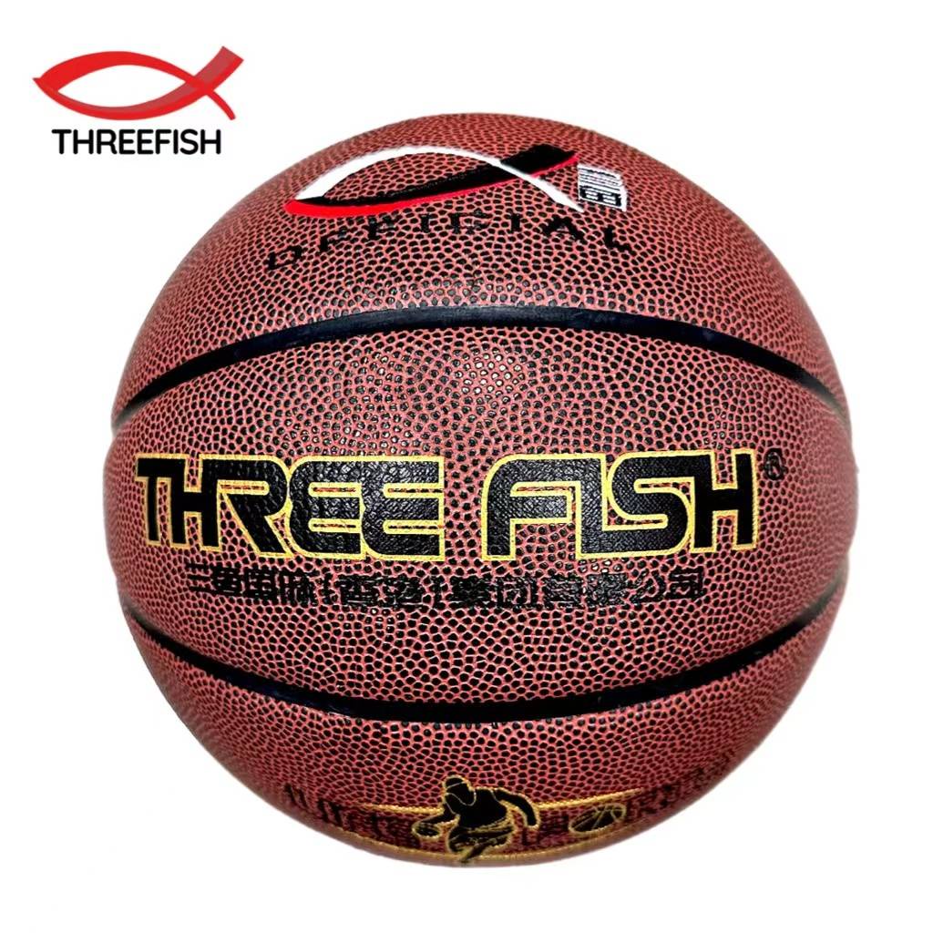 ลูกบาสเกตบอล THREEFISH 3 เบอร์ 7 (รุ่นใหม่ 2022) เล่นได้ทั้งพื้นปูน และ ปาเก้ | Shopee Thailand