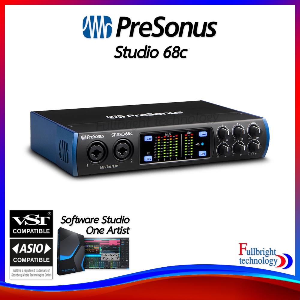 Presonus Studio 68c 6-in/6-out USB-C Audio Interface ออดิโออินเตอร์เฟส ...