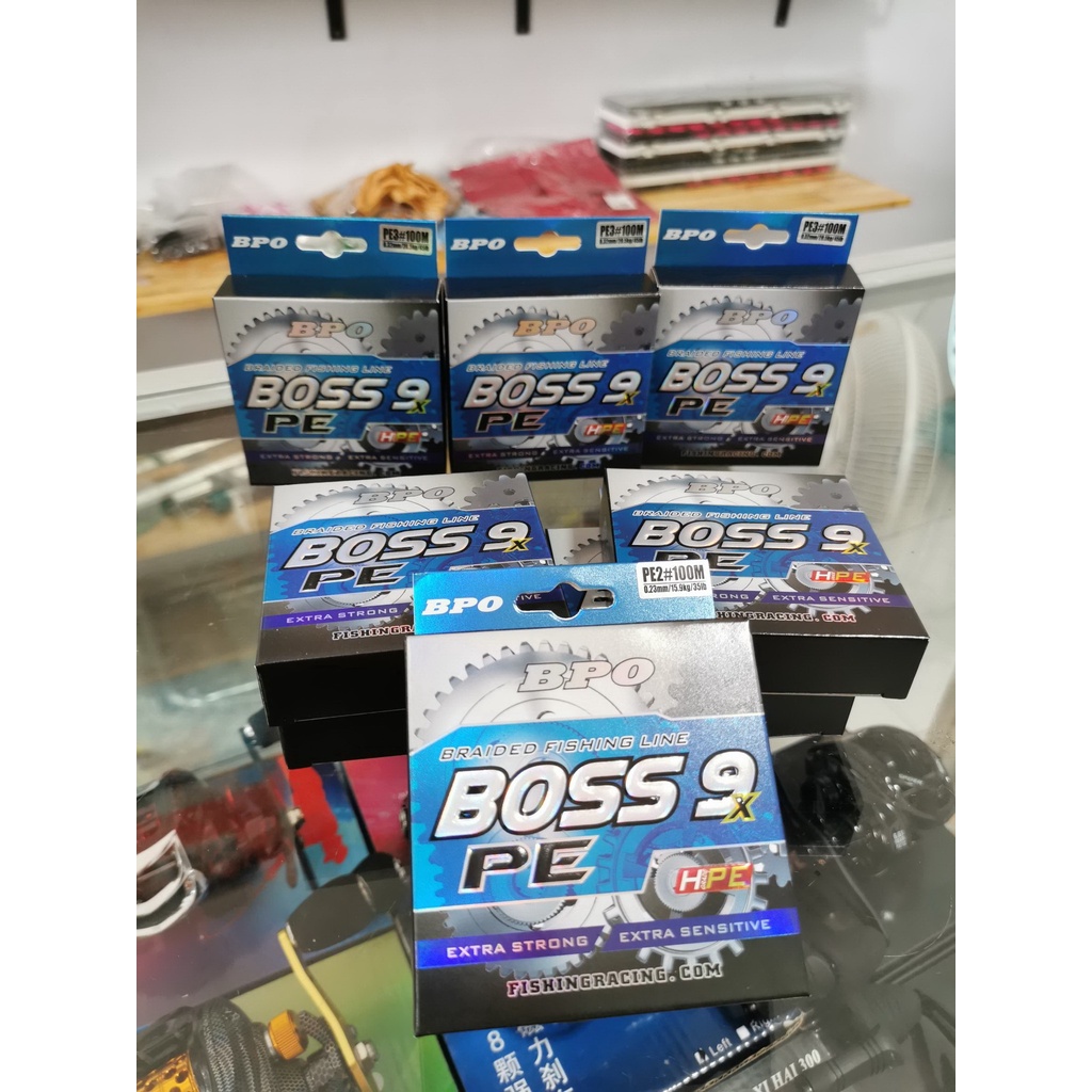 สายพีอี BPO BOSS PE X8 และ X9 (100 เมตร/ม้วน) | Shopee Thailand