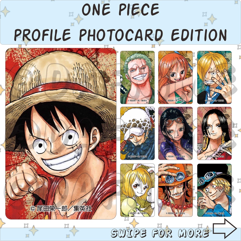 One PIECE PROFILE EDITION อะนิเมะโฟโต้การ์ด | Shopee Thailand