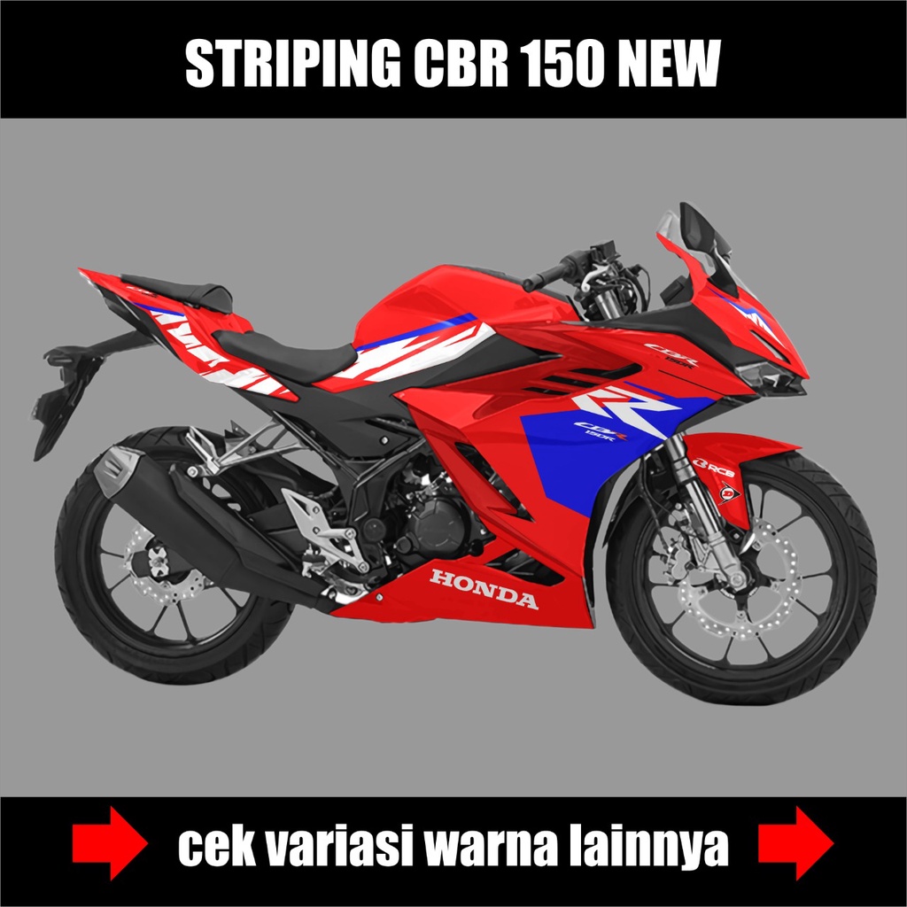 สติกเกอร์ CBR150R K45R 2021 2022/DECAL SEMI FULL BODY HONDA ALL NEW CBR 150R/STOCK DECALS CBR ...