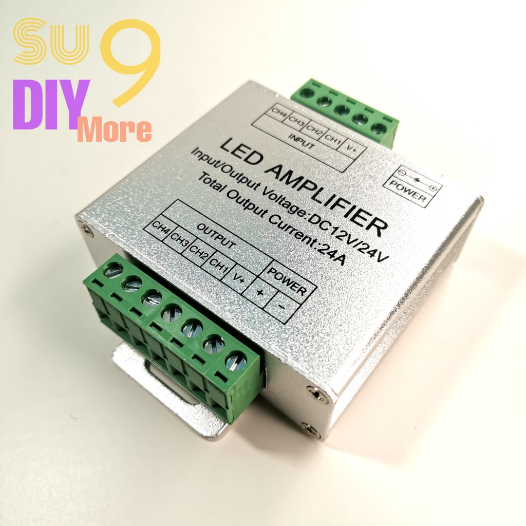 RGBW Amplifier อุปกรณ์ขยายไฟเส้น RGBหรือRGBW ,LED RGBW Amplifier DC12 ...