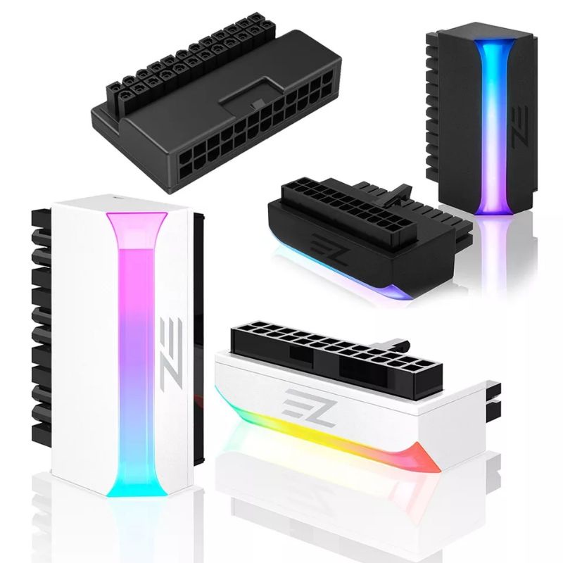 หัวแปลง หัวต่อไฟ M/B 24pin 90° Adapter ARGB 3pin 5V | Shopee Thailand