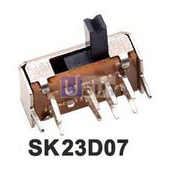 สวิทช์ เลื่อน Slide switch Toggle switch 8 ขา ขนาด 6.8x12.7mm #สวิทช์เลื่อน(8ขา,SK23D07) (1 ตัว ...