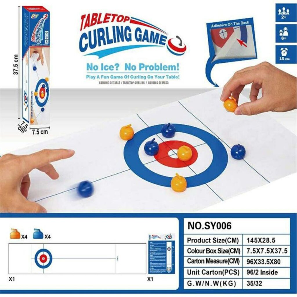 เกมสไลด์ลูกบอลให้ตรงเป้า Family Curling Tabletop Game พร้อมส่งจากไทย ...