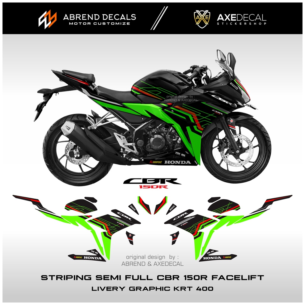 Striping CBR 150 R Facelift Livery KRT 400 2023 Racing/Honda CBR 150 ...