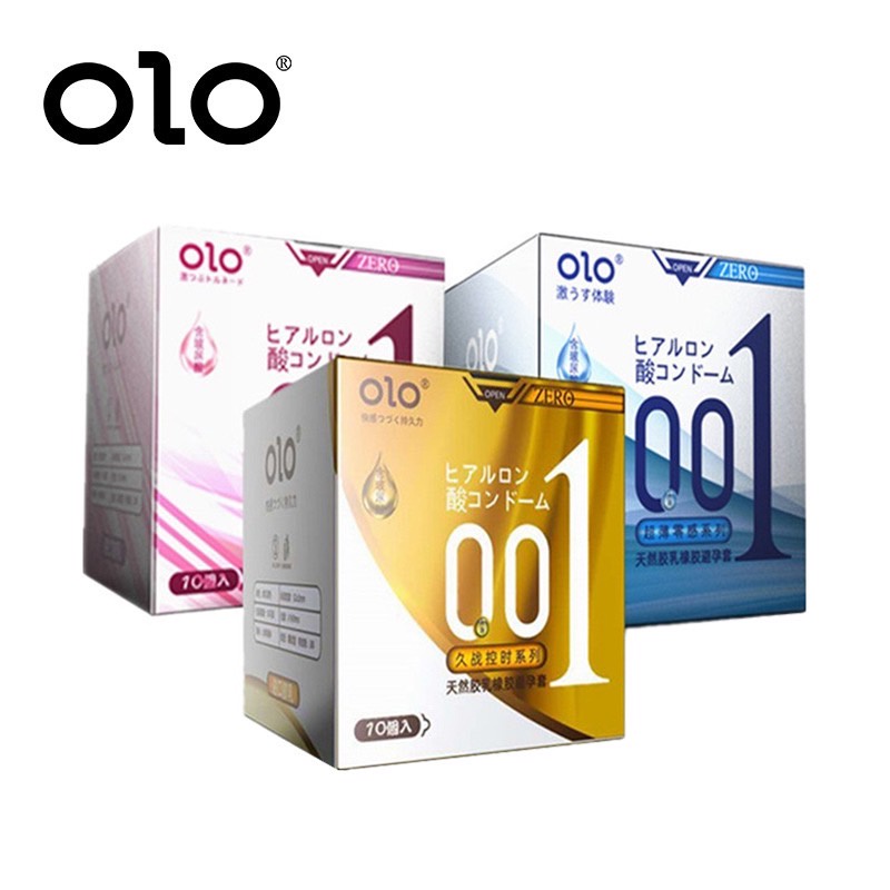 OLO ultra thin Condoms 50-52-54 ['pถุงยางอนามัยแบบบางพิเศษเพียง 0.01 มิล ยี่ห้อOLO (1กล่องมี10 ...