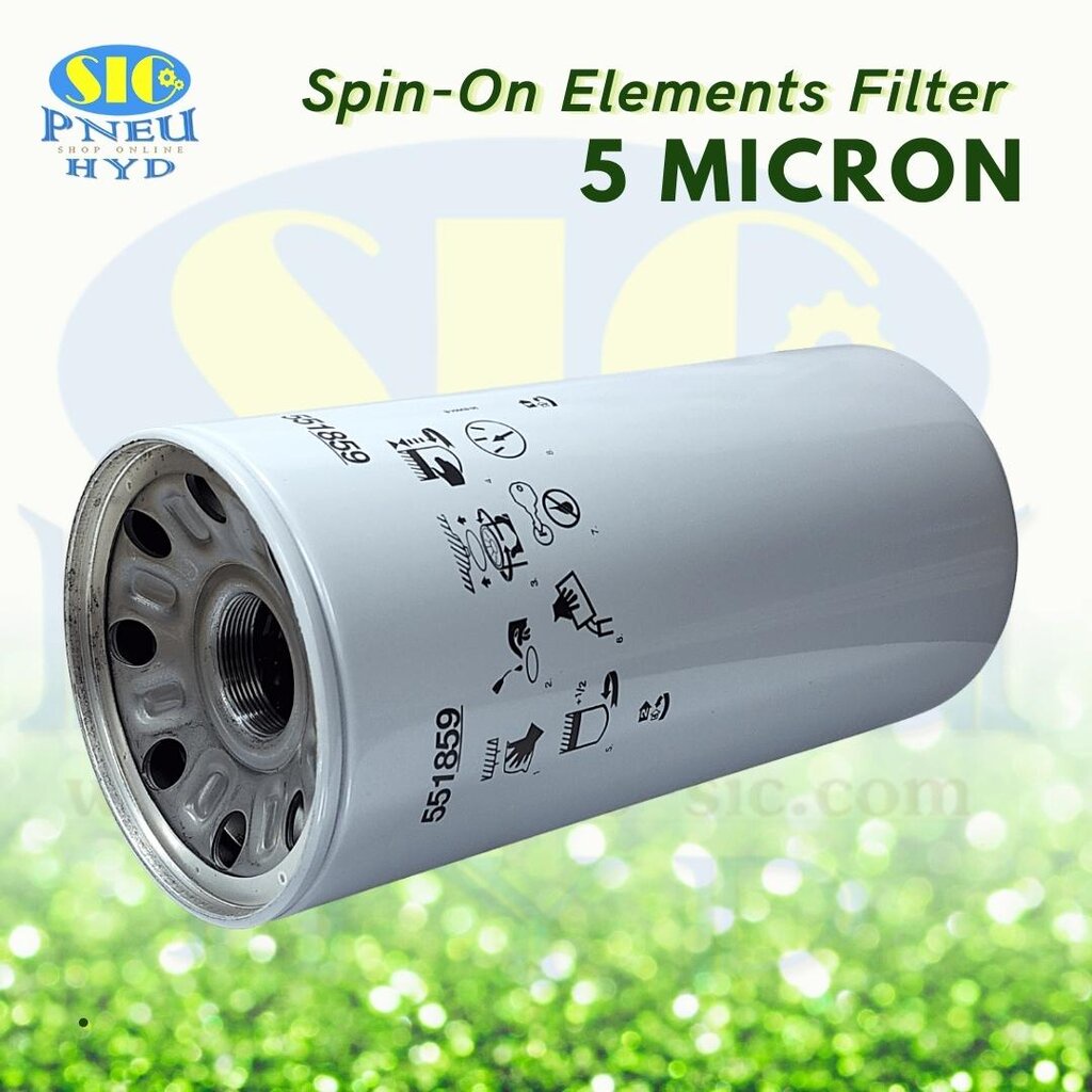 Spin-On Element Filter 1-1/4" ไส้กรองไฮดรอลิค 5 Micron / 10 Micron กรอง ...