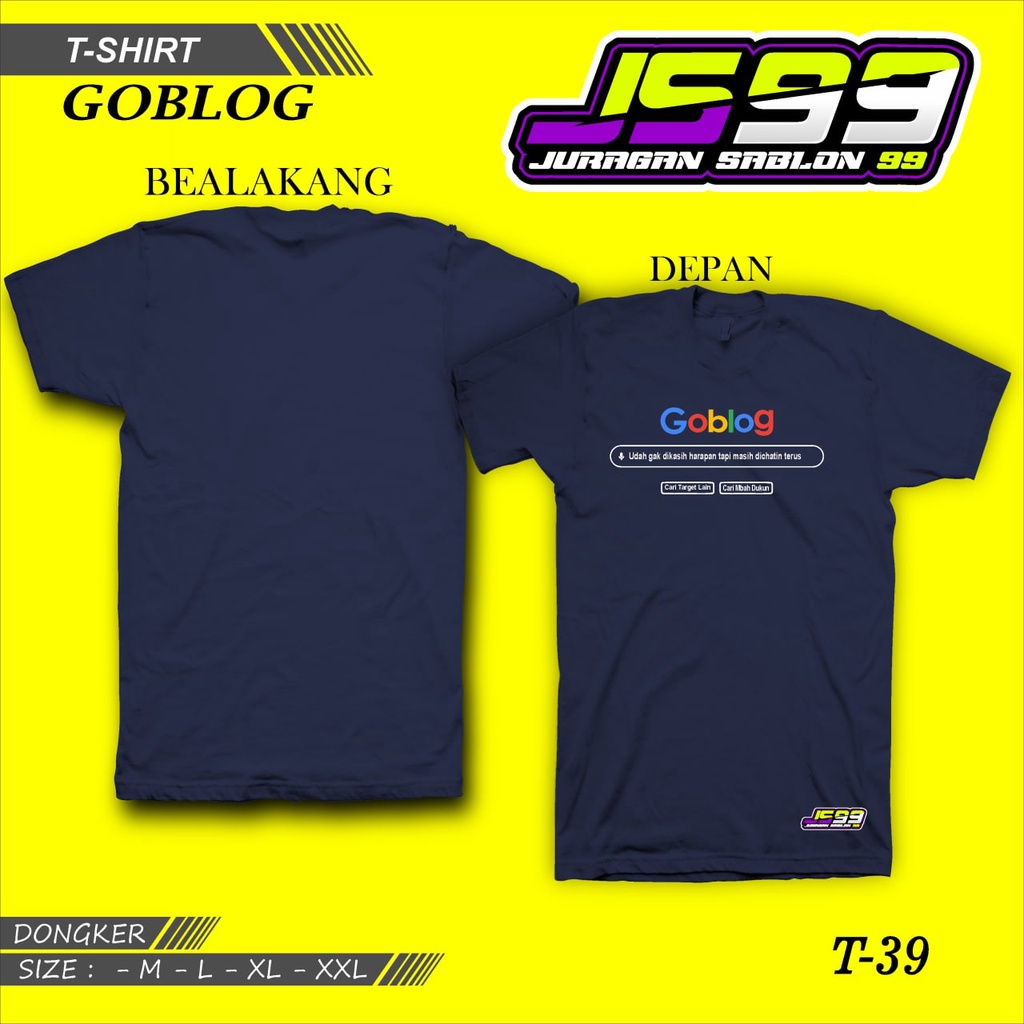 KAO GOBLOG เสื้อยืด / เสื้อยืด oblong / เสื้อยืด distro / เสื้อยืด GOBLOG / เสื้อยืดผ้าฝ้ายเต็ม ...
