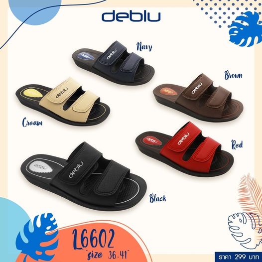 NFshoes ถูกสุด!! รองเท้าแตะ หญิง เพื่อสุขภาพ แบบสวม Deblu เดอบลู รุ่น L6602 นุ่มนิ่ม น้ำหนักเบา ...