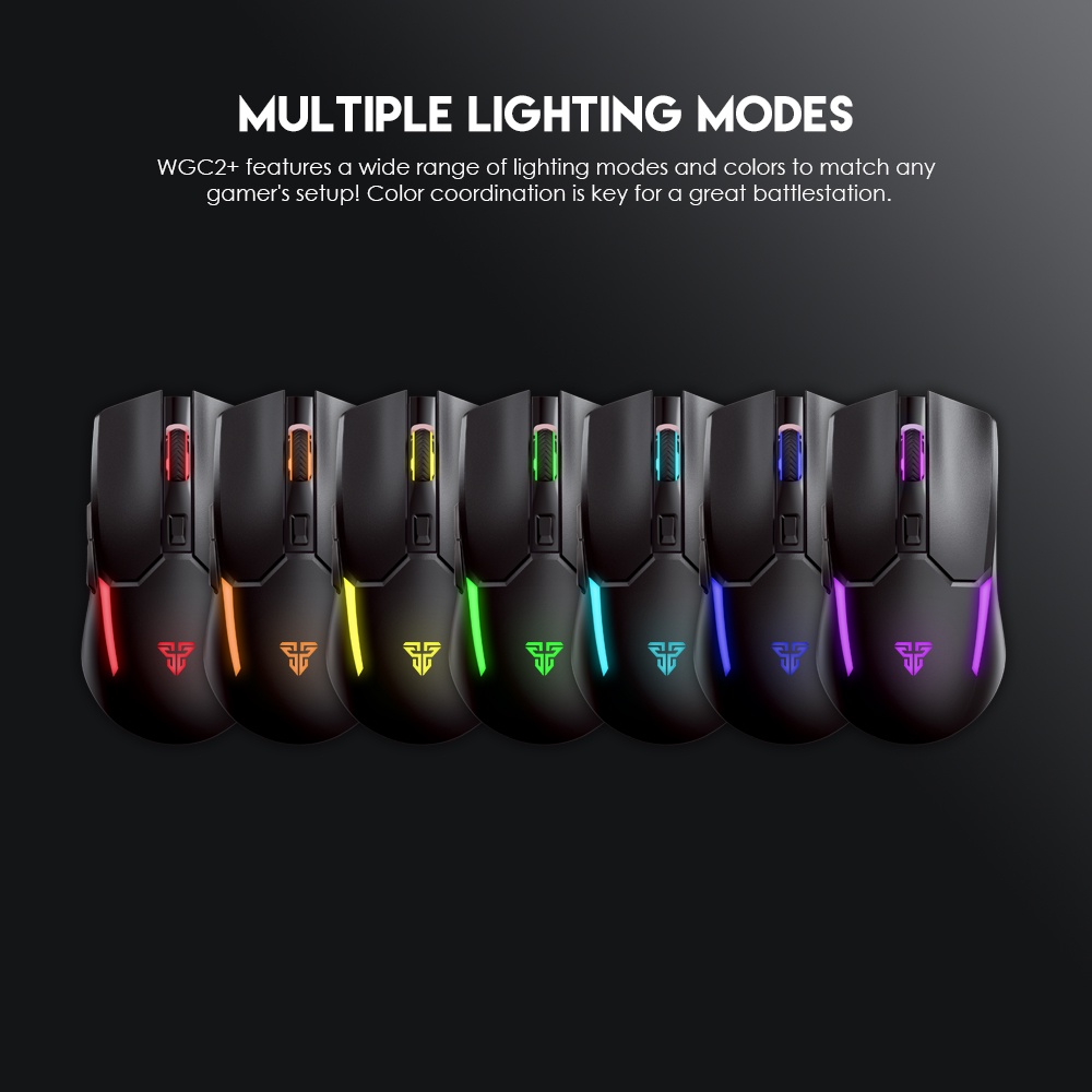 FANTECH รุ่น WGC2 Plus VENOM II Wireless 2.4GHZ เมาส์ไร้สาย ไฟ RGB DPI ...