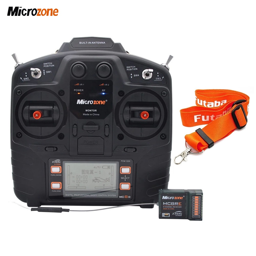 Microzone MC8B 2.4G 8CH รีโมทส่งสัญญาณ และตัวรับสัญญาณ MC8RE MC9002 ...
