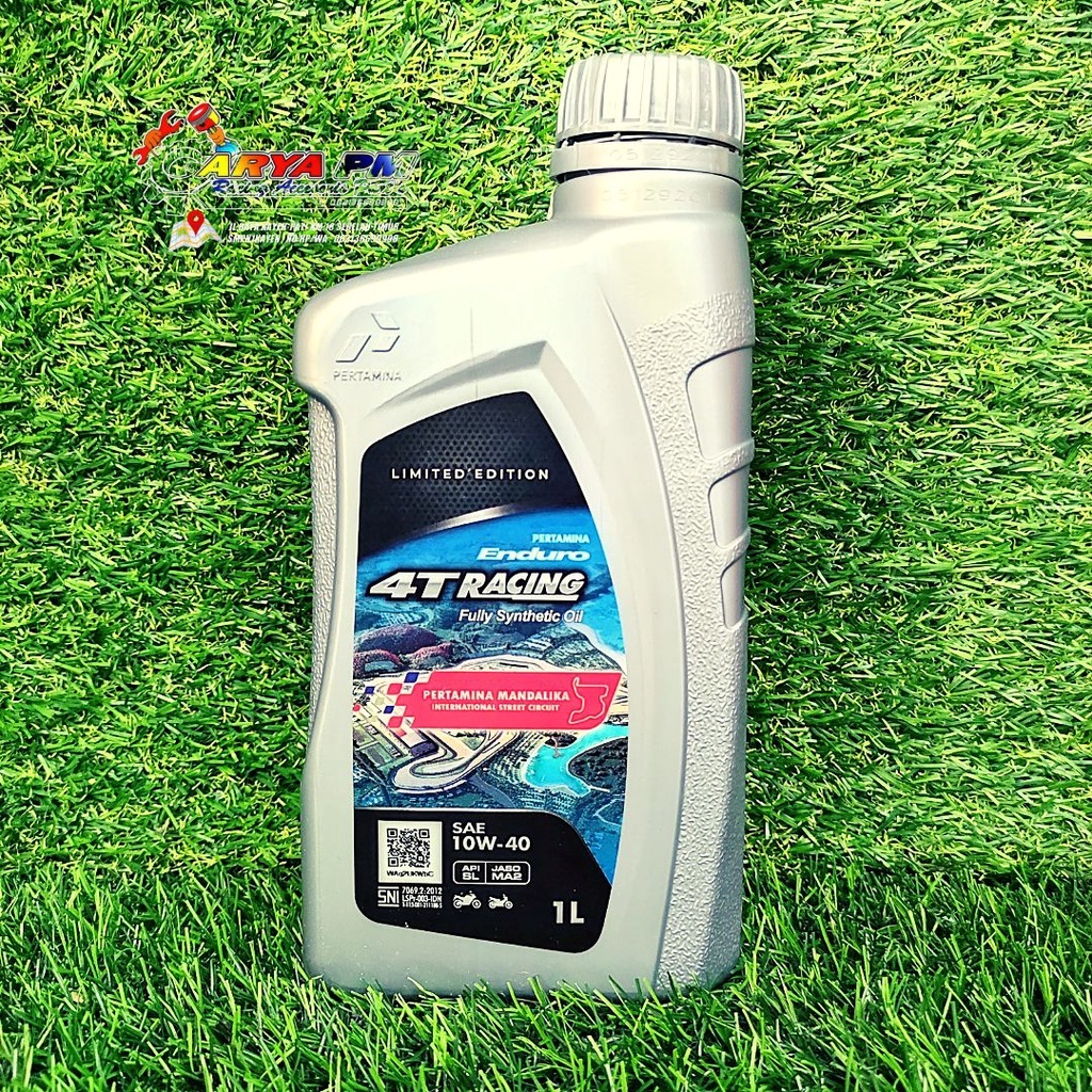 Enduro 4T RACING 1LITER LIMITED EDITION PERTAMINA MANDALIKA SERIES 10W-40 API SL JASO MA2 1LITER ...