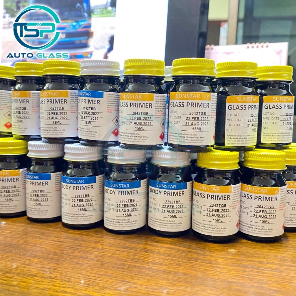น้ำยารองพื้นกระจก น้ำยารองพื้นตัวถัง (SUNSTAR PRIMER/ BODY PRIMER ...
