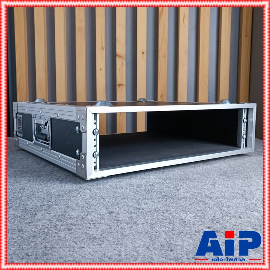 COMPACT RACK BM-2 เปลือยหน้า-หลัง ลึก19นิ้ว สีดำ (ไม่มีฝาปิด) คอมแพ็ค ...