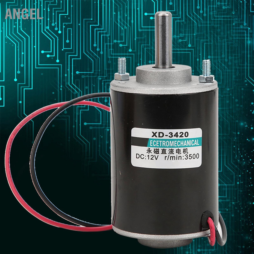 Angel Xd‐3420 มอเตอร์แม่เหล็ก Dc ความเร็วสูง 12 24V 30W Cw Ccw | Shopee ...
