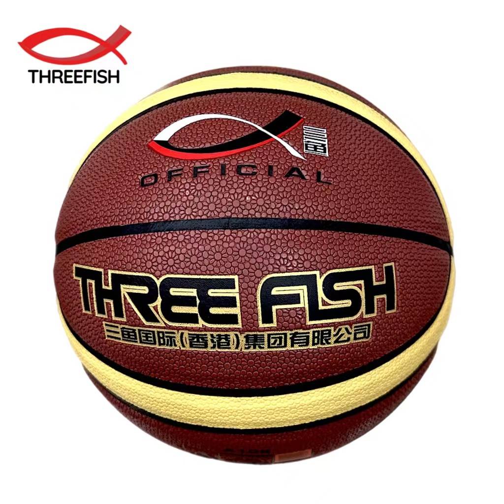 ลูกบาสเกตบอล THREEFISH 6 เบอร์ 7 (รุ่นใหม่ 2022) เล่นได้ทั้งพื้นปูน และ ปาเก้ | Shopee Thailand