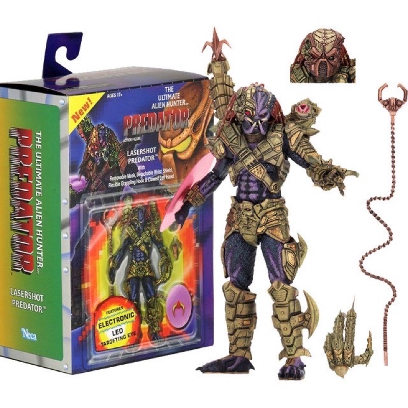 (แท้) NECA The Ultimate Alien Hunter PREDATOR Lasershot Predator Action ...