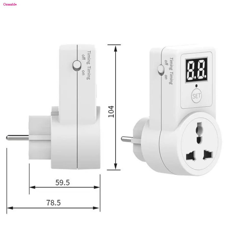 จัดส่งทันทีAL09-2D Digital Timer ทามเมอร์ ตั้งเวลาเปิด-ปิดถอยหลัง ปลั๊กไฟตั้งเวลา เครื่องตั้ง ...