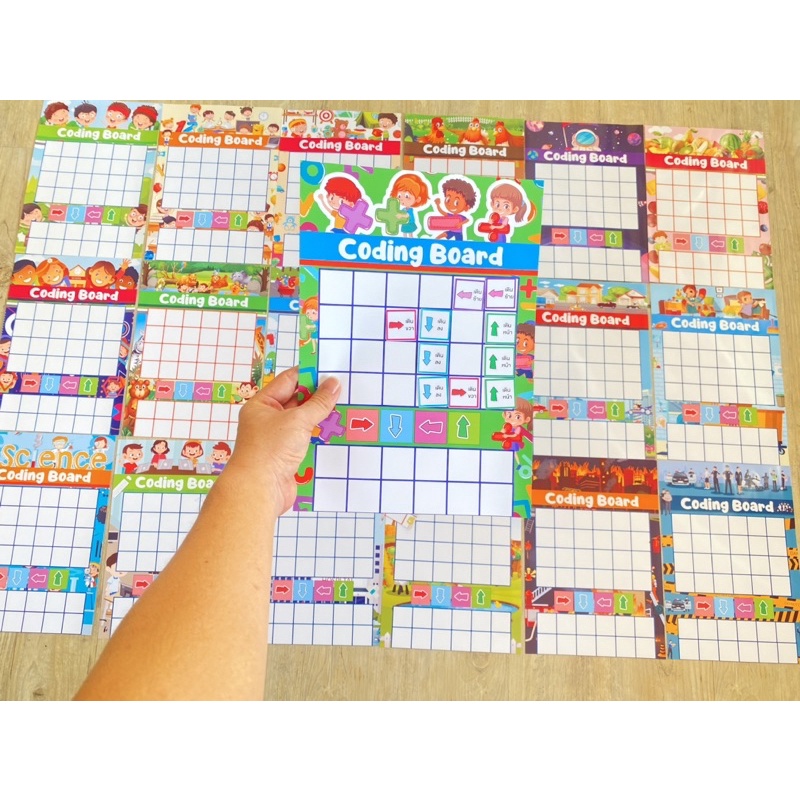 Codingboard สื่อวิทยาการคำนวณ แบบไดคัด ไม่เคลือบ | Shopee Thailand