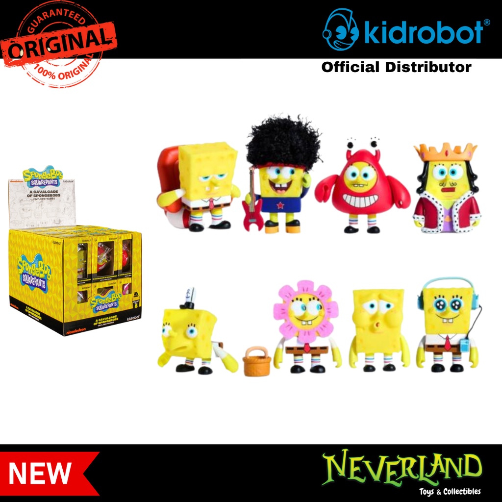 KIDROBOT พร้อมส่ง ของแท้ SpongeBob Cavalcade of SpongeBobs 3" Vinyl ...