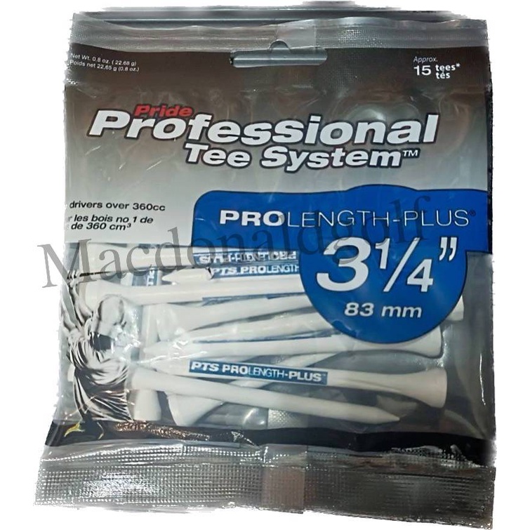 Tee PRIDE PTS 3 1/4" PROLENGTH WOOD TEES - BLUE - 15 Tees ที่ตั้งลูก ...
