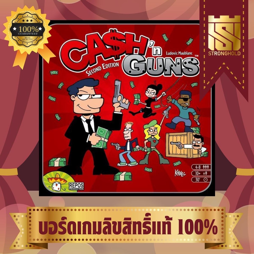 Cash'n guns (2nd edition) - บอร์ดเกม Board Game - STRONGHOLD | Shopee ...