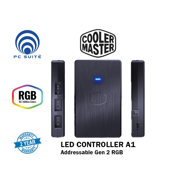 COOLER MASTER (กล่องควบคุมไฟ RGB) LED CONTROLLER A1 Addressable Gen 2 ...