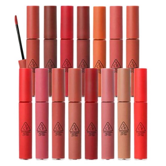 3CE Velvet Lip Tint 4g (Cozy Crush, Drizzle Love, Think Again, Best ...