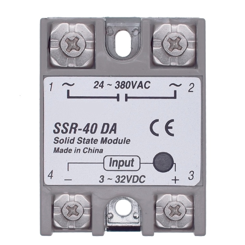 โมดูลโซลิดสเตทรีเลย์ SSR-40 DA DC เป็น AC สําหรับตัวควบคุมอุณหภูมิ SSR ...