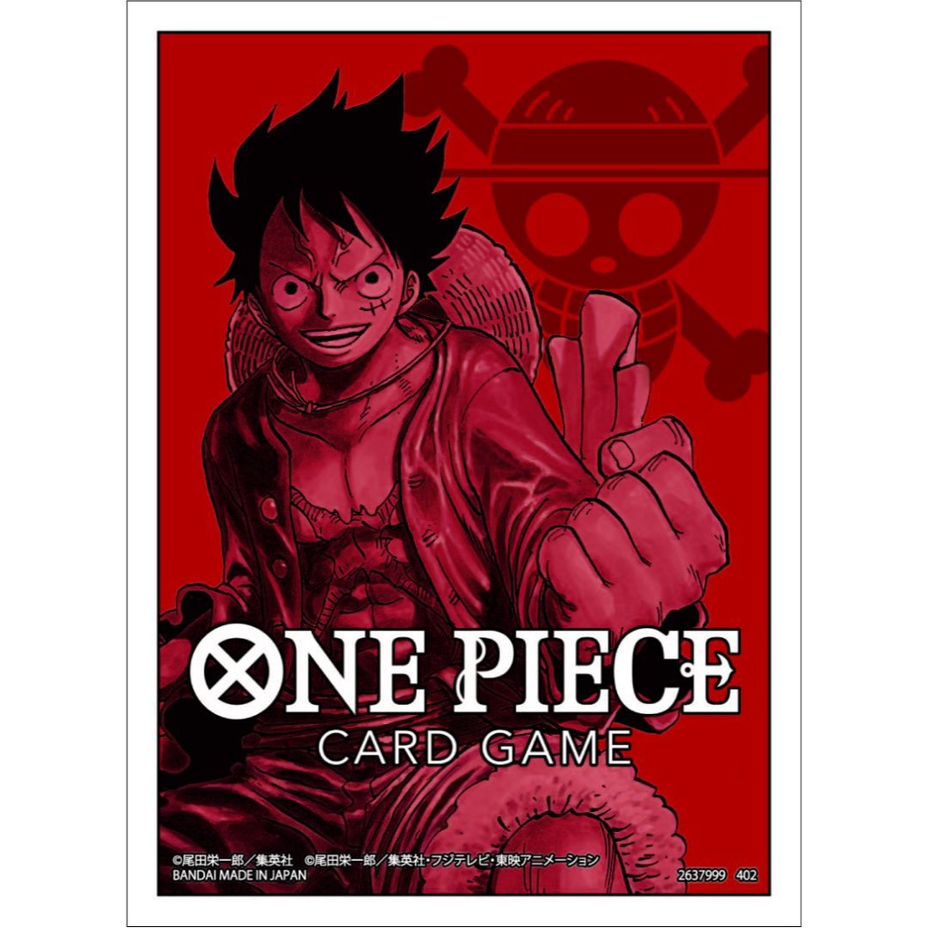 Bandai One Piece Card Game Sleeves Vol.1 Monkey D. Luffy Leader Red ซอง ...