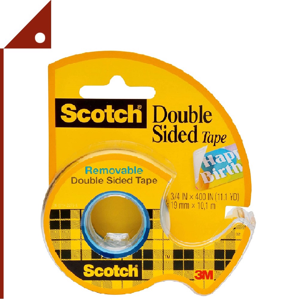 3M : 3M667* เทปกาวสองหน้า Scotch Double Sided Tape, 3/4 x 400 Inches ...
