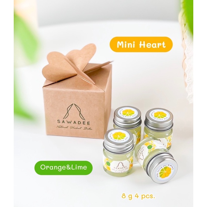 SAWADEE Gift Set รุ่น Mini Heart 💕..ประกอบด้วย SAWADEE กลิ่นส้มผสมมะนาว ...