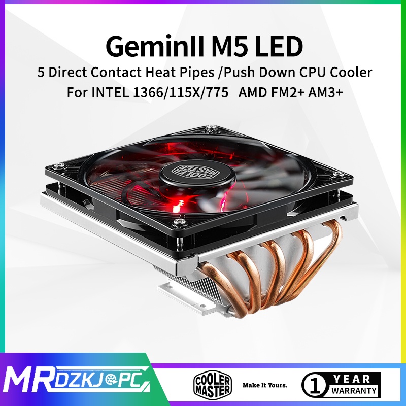 Cooler Master GeminII พัดลมระบายความร้อน CPU M5 LED T520 12015 1366 ...
