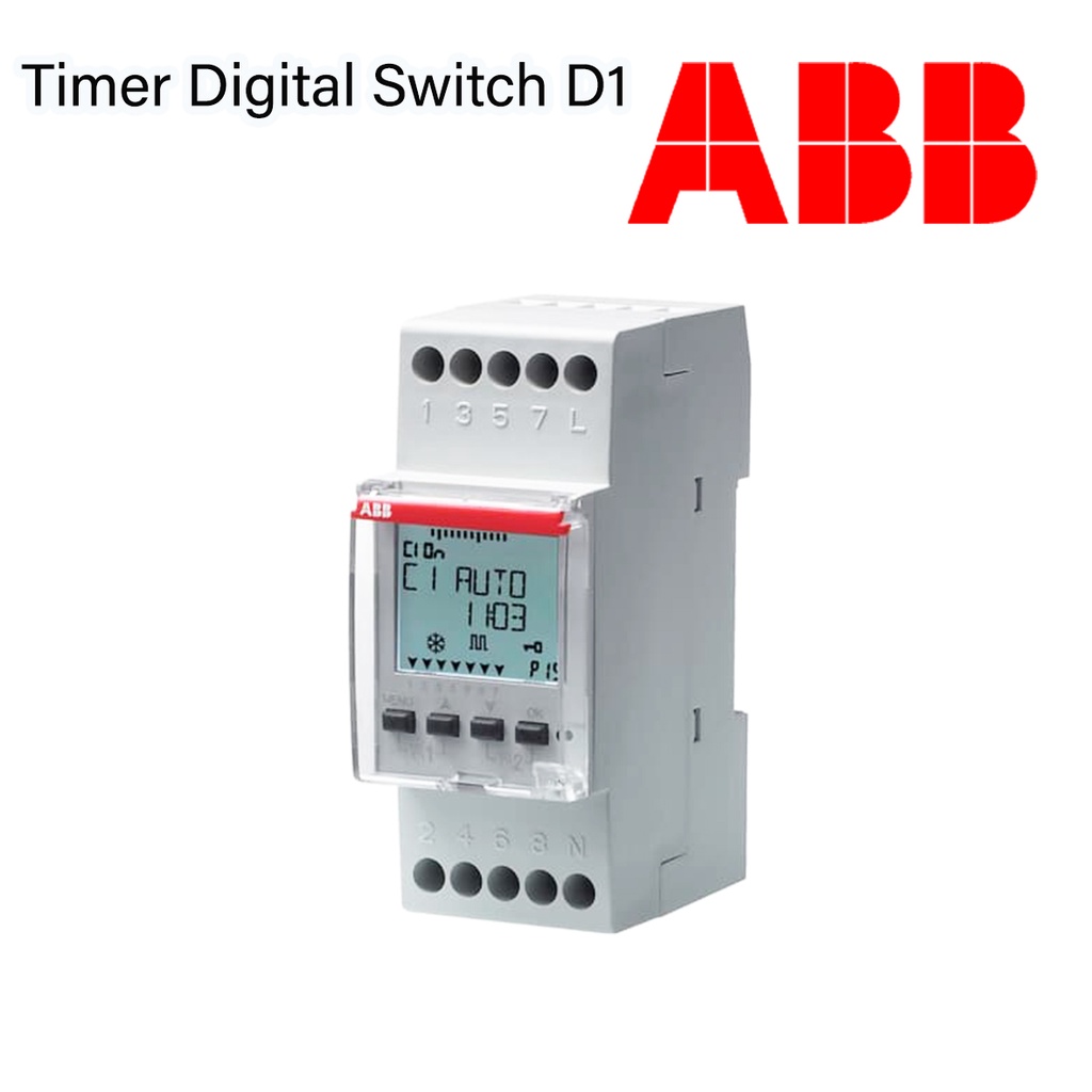 Timer Digital Switch D1 220V ยี่ห้อ ABB | Shopee Thailand
