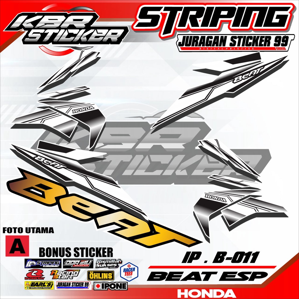 สติ ๊ กเกอร ์ STRIPING BEAT ESP RSTRIPING รถจักรยานยนต ์ รุ ่ นล ่ าสุด ...