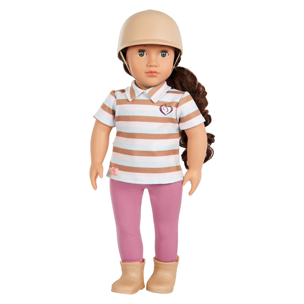 Our Generation DOLL W/RIDING OUTFIT & HELMET, AYDAN BD31373Z | Shopee ...