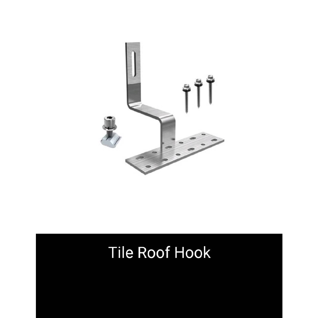 CPAC Tile Roof Hook ติดตั้งแผงโซล่าเซลล์ สำหรับหลังคากระเบื้องดินเผา(ซี ...