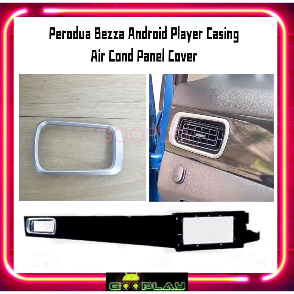 Perodua Bezza Android Player Casing แหวนครอบแผงคอนอากาศ | Shopee Thailand