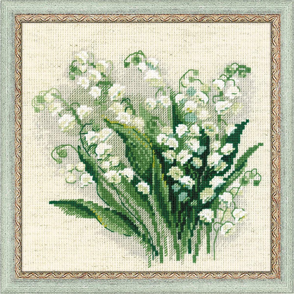 Rio-1497 Lilly of the Valley ชุดปักครอสติชลิขสิทธิ์แท้ ครอสติชไม่พิมพ์ ...