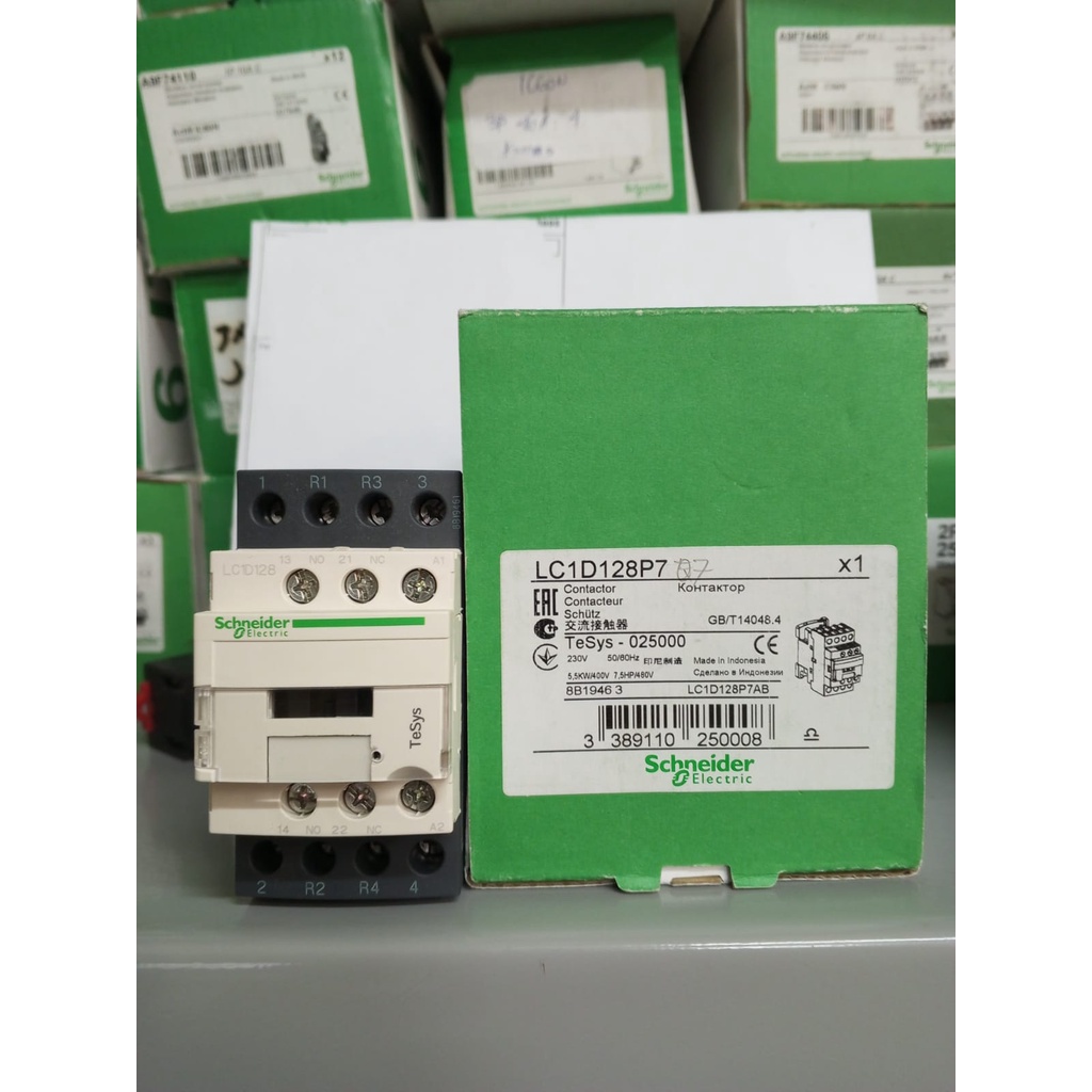คอนแทค 4 เฟส 25 AMPERE 220V SCHNEIDER LC1D128M7 4P 25A ORIGINAL ...