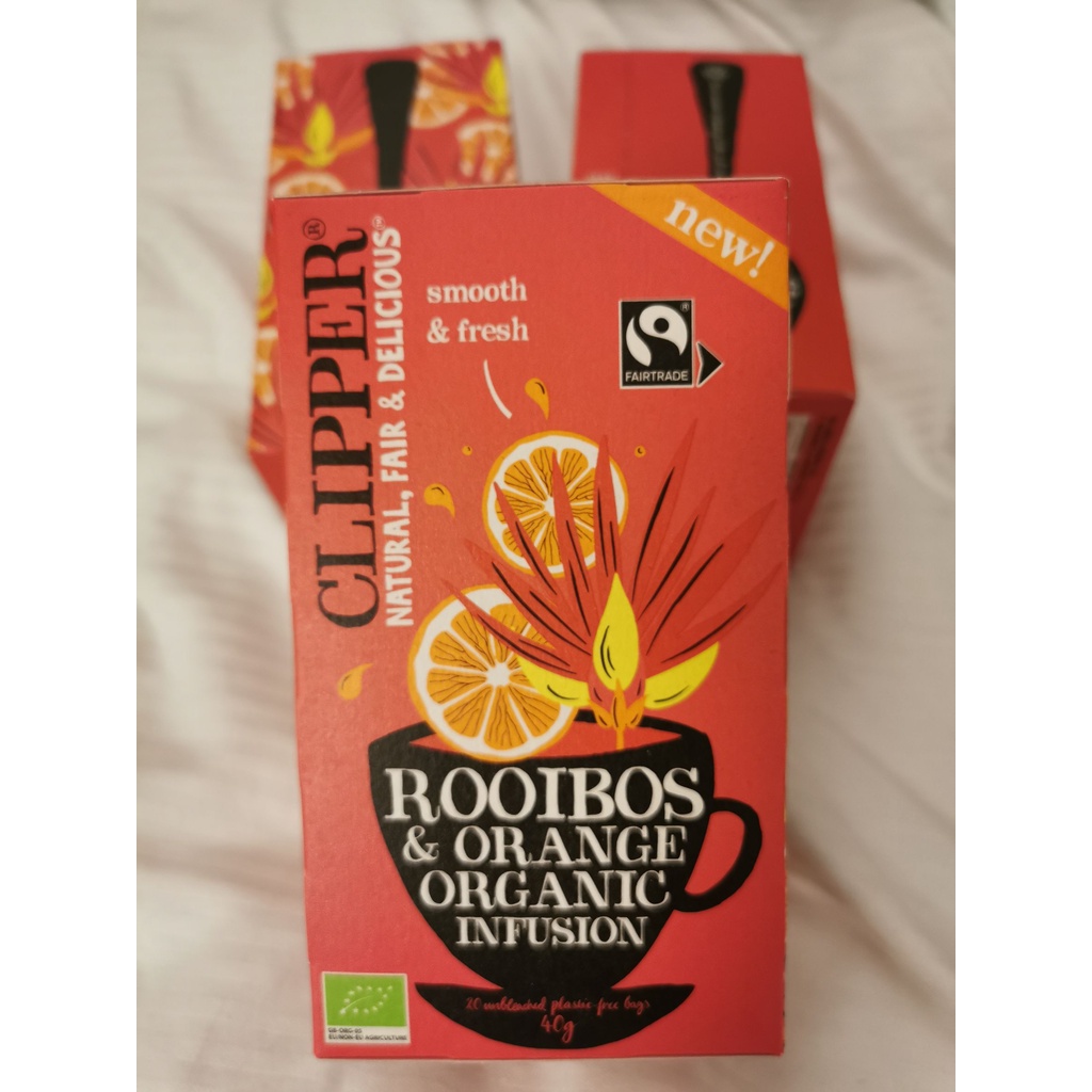 Clipper - Rooibos & Orange organic infusion 20 Tea bags (ชาคลิปเปอร์ ...