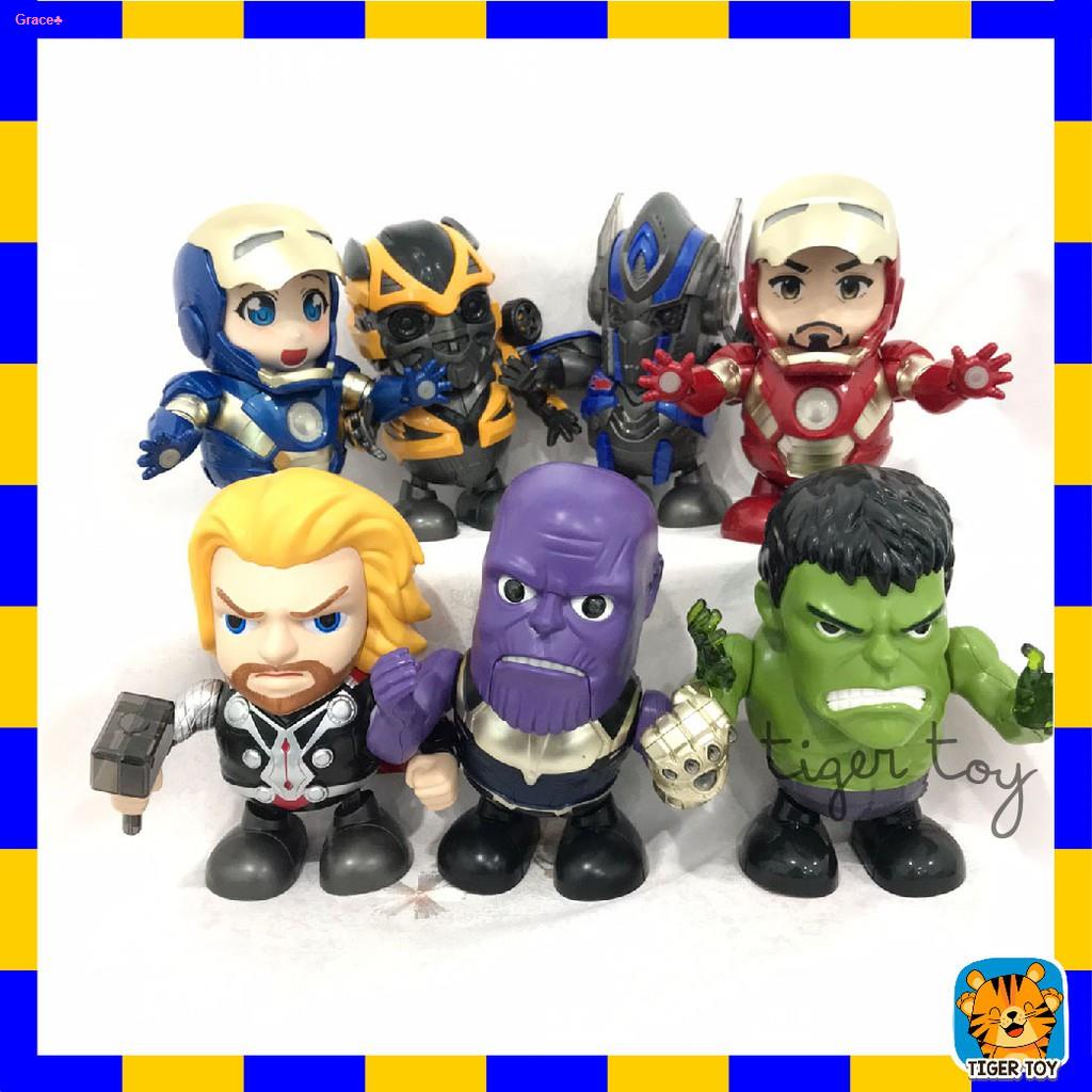 จัดส่งทันทีตุ๊กตาหุ่นยนต์เต้นได้ใส่ถ่านหุ่นฮีโร่เต้น Dance hero มีเสียง ...