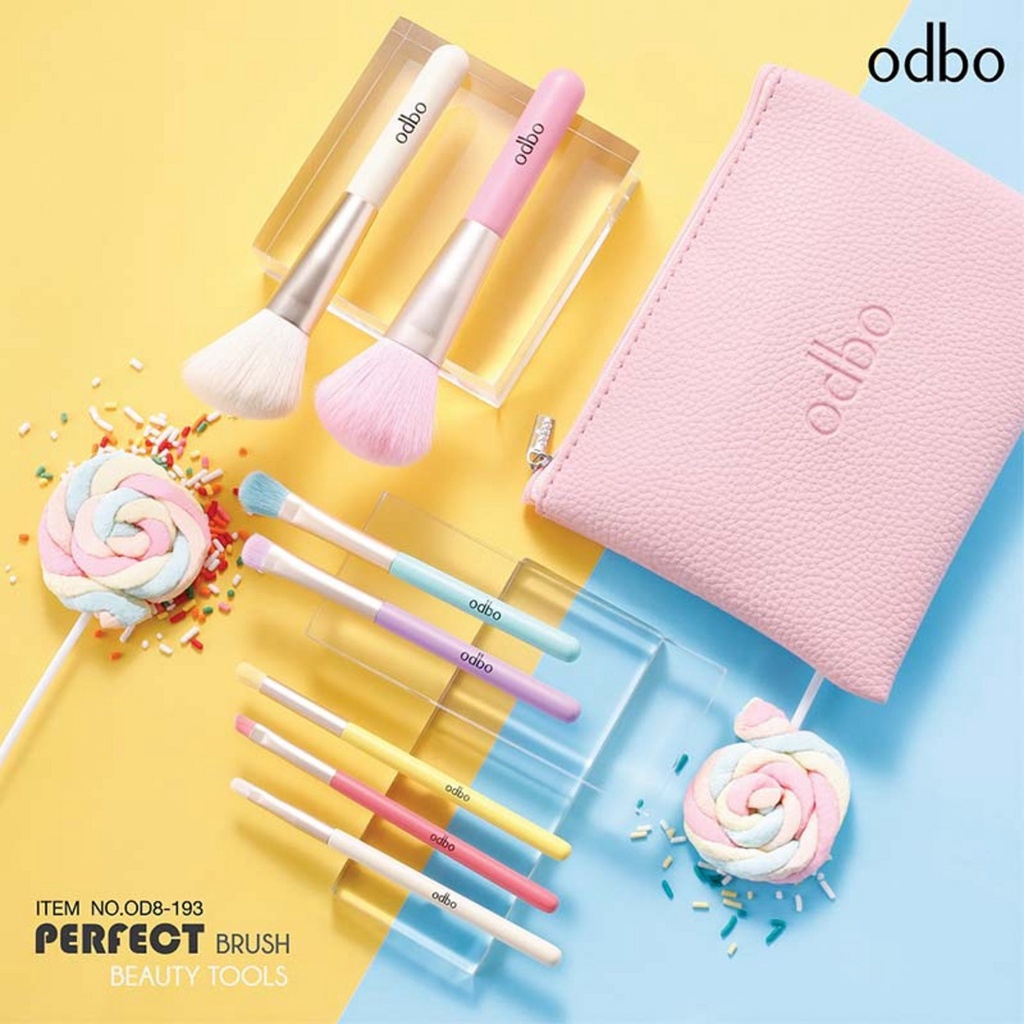 เซตแปรงแต่งหน้าสีพาสเทล 7 ชิ้น Odbo Perfect Brush Beauty Tools OD8-193 | Shopee Thailand
