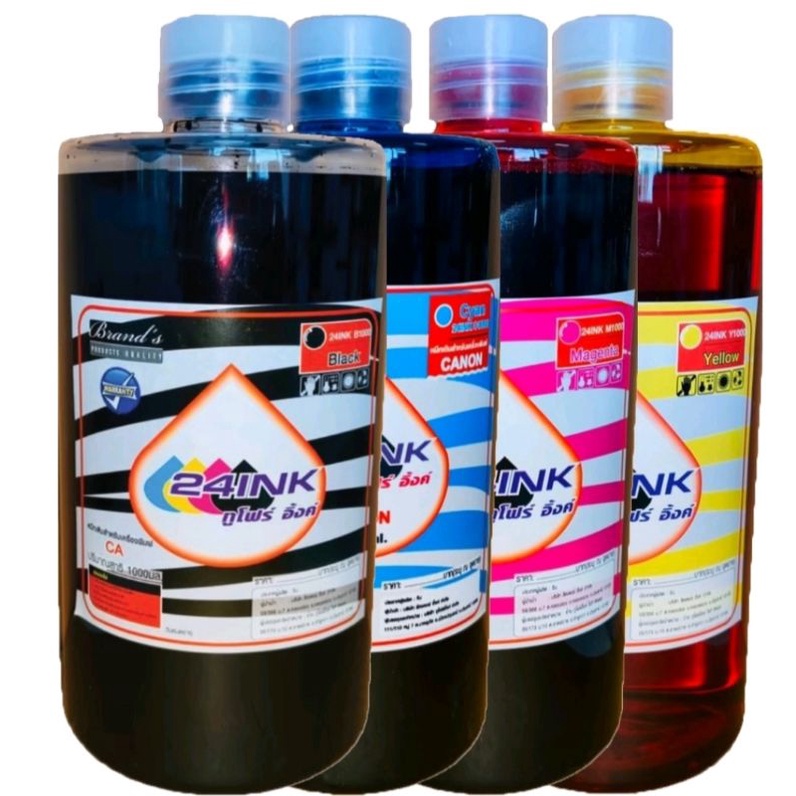 น้ำหมึก 24 INK สำหรับเติม CANON ขนาด 1000 ML.น้ำหมึกคุณภาพดี | Shopee ...
